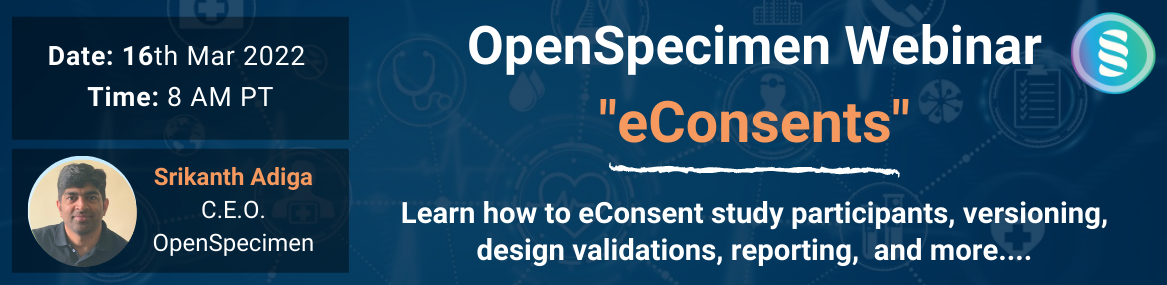 Collecting eConsents from Study Participants – OpenSpecimen