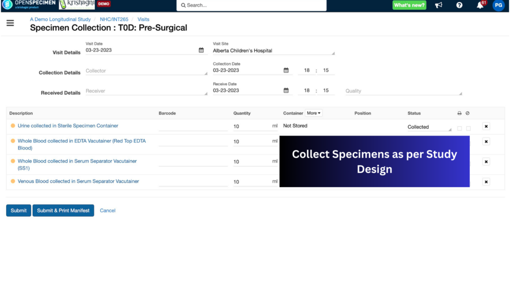 Schedule A Demo – OpenSpecimen